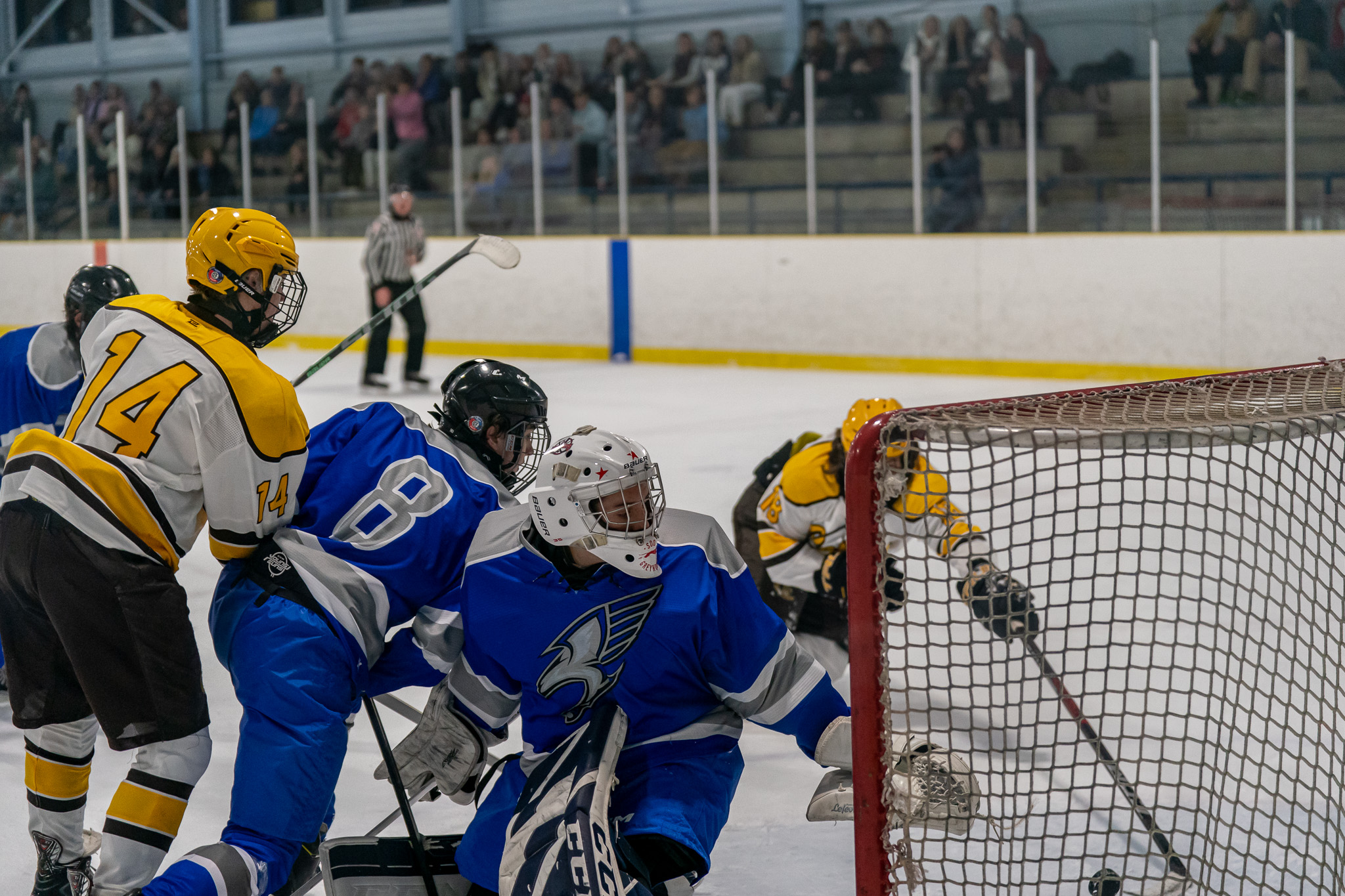Colts Score a Win Over Steelhawks in High School Hockey Action